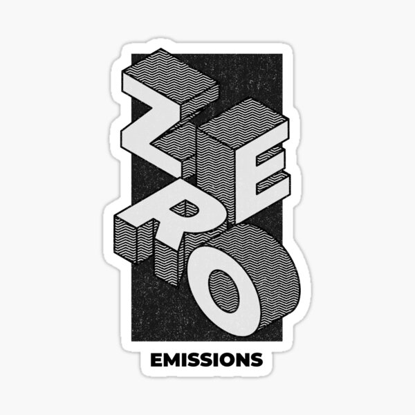""Zero Emissions" EV Owner or Driver" Sticker for Sale by styletees ...