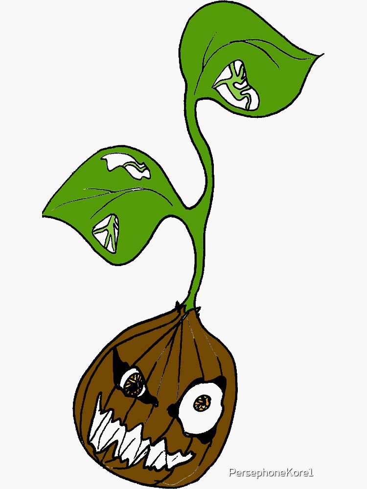 "evil sprout" Sticker for Sale by PersephoneKore1 | Redbubble