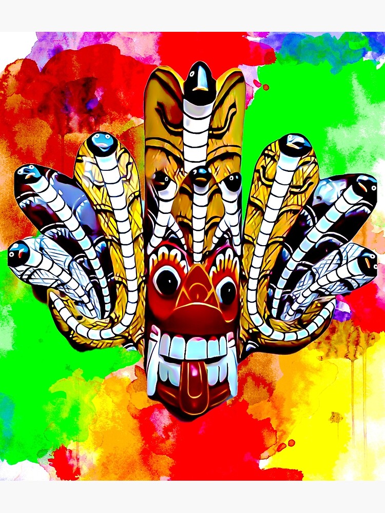 "Traditional Sri Lankan Mask- GARA YAKA" Poster for Sale by ...
