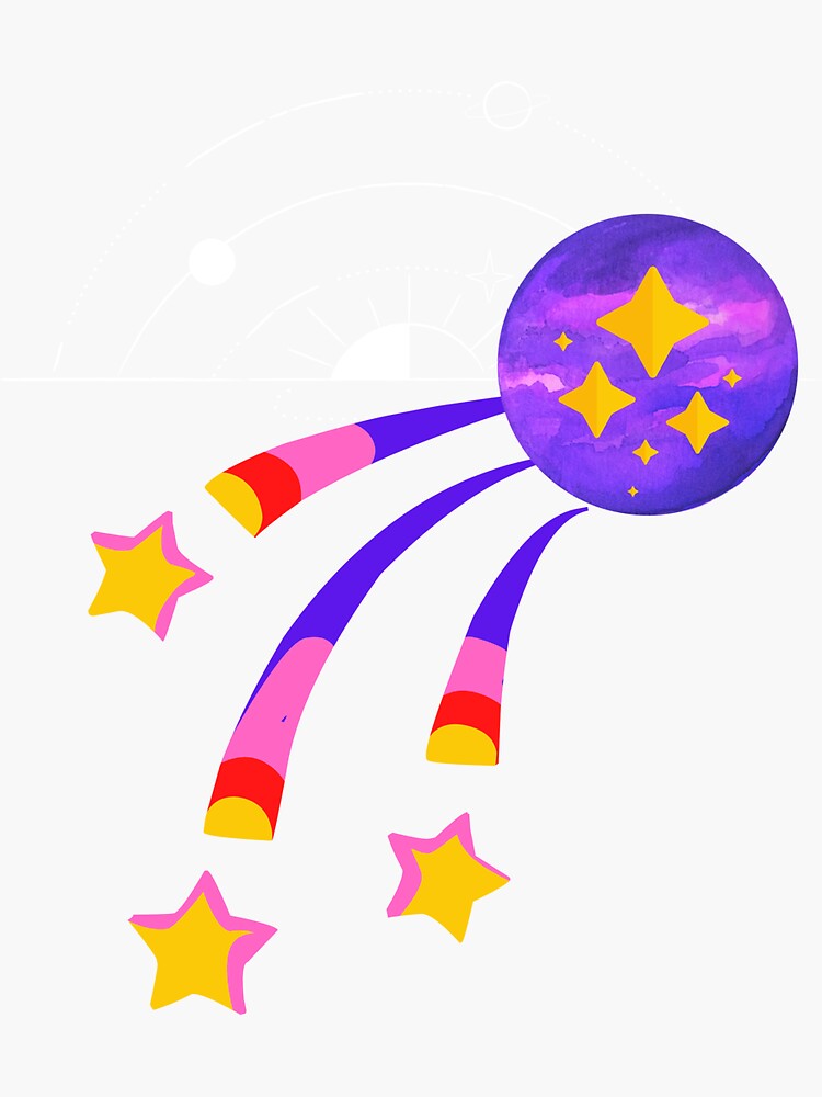 "3 METEOR" Sticker for Sale by SAPASAPED | Redbubble