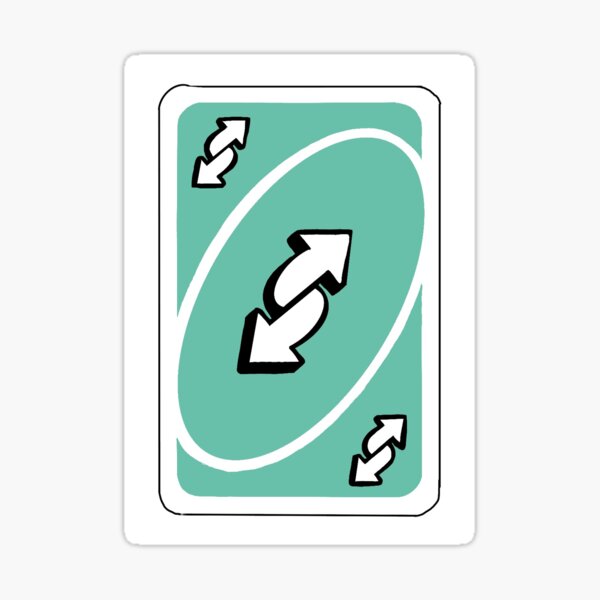 "Reverse card" Sticker for Sale by allisonryan21 | Redbubble