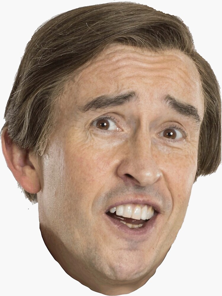 "Alan Partridge beautiful face" Sticker for Sale by manlikecomedy ...