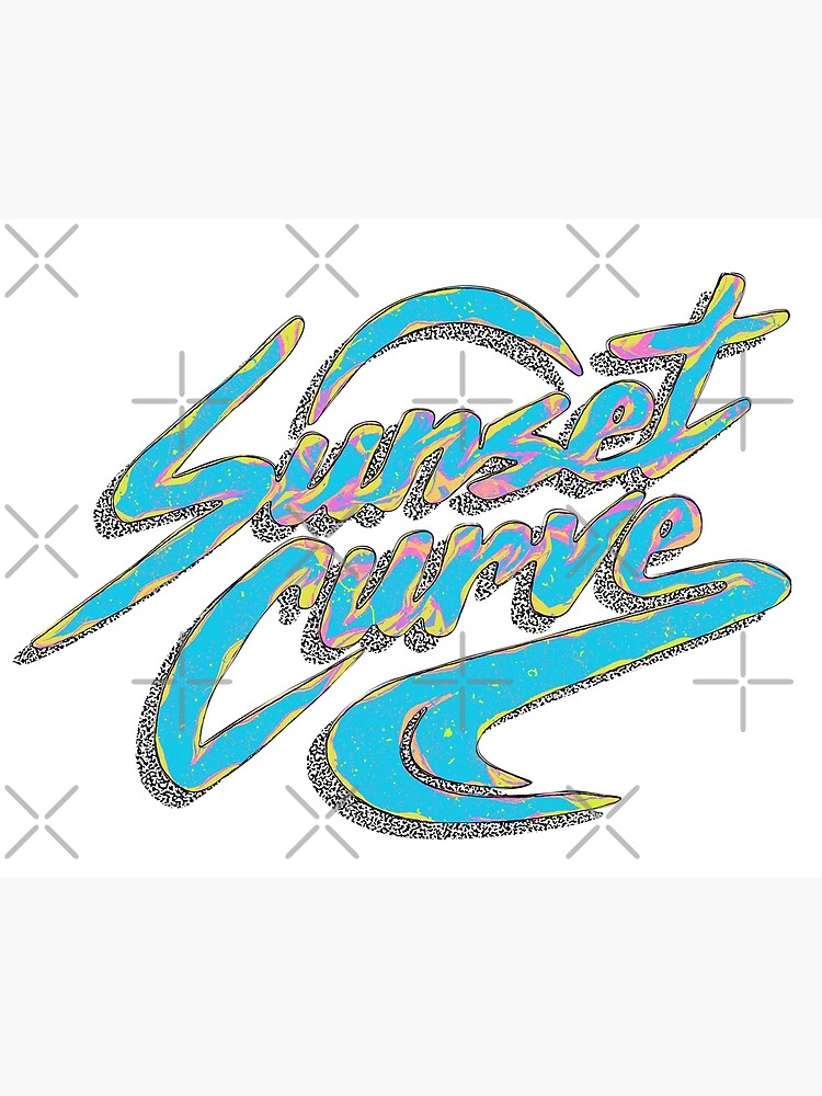 "Sunset Curve 90's Logo" Poster by jesimink | Redbubble