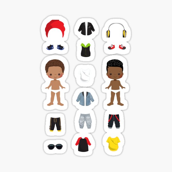 "Sticker set boy to wear" Sticker for Sale by twinklemelody | Redbubble