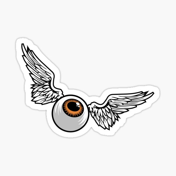 "Flying eye" Sticker by koolkatart | Redbubble