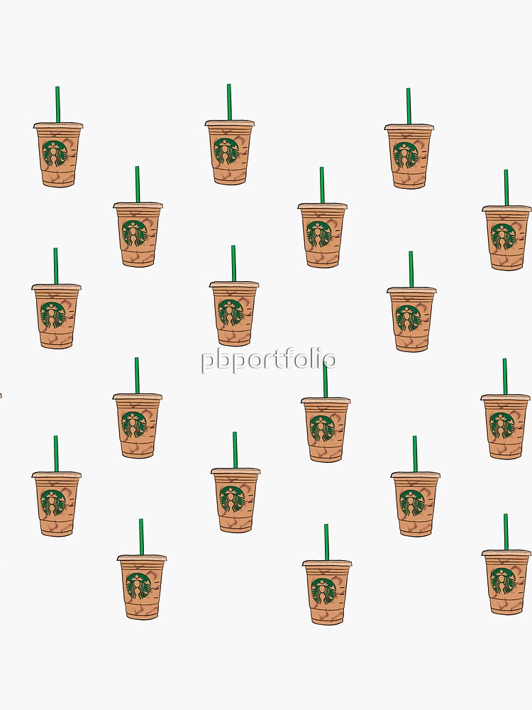 "SB Iced Coffee Super Mini Stickers" Sticker for Sale by pbportfolio ...