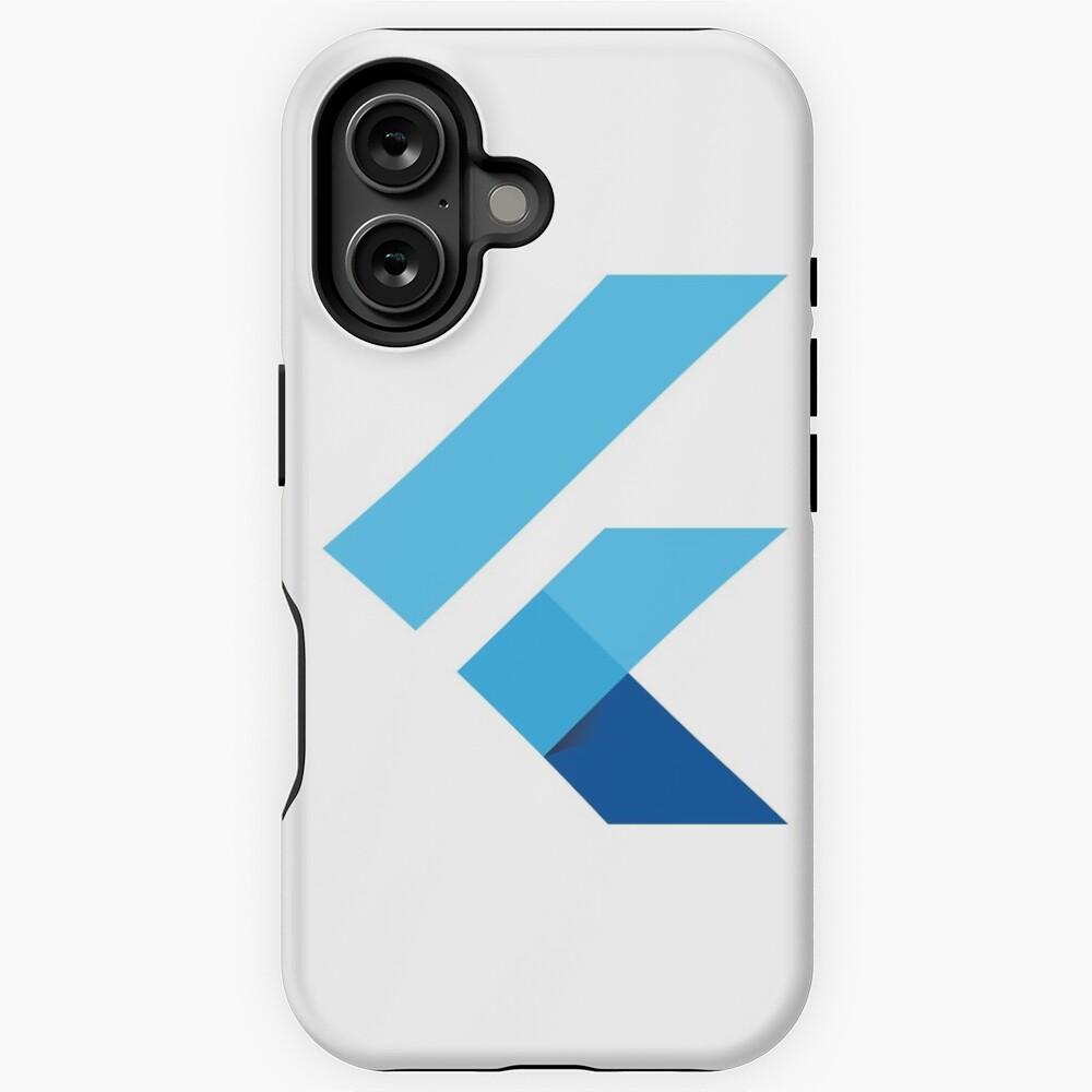 "Flutter Logo for Flutter/Dart Software Developer (White)" Poster for Sale by hellkni9ht | Redbubble