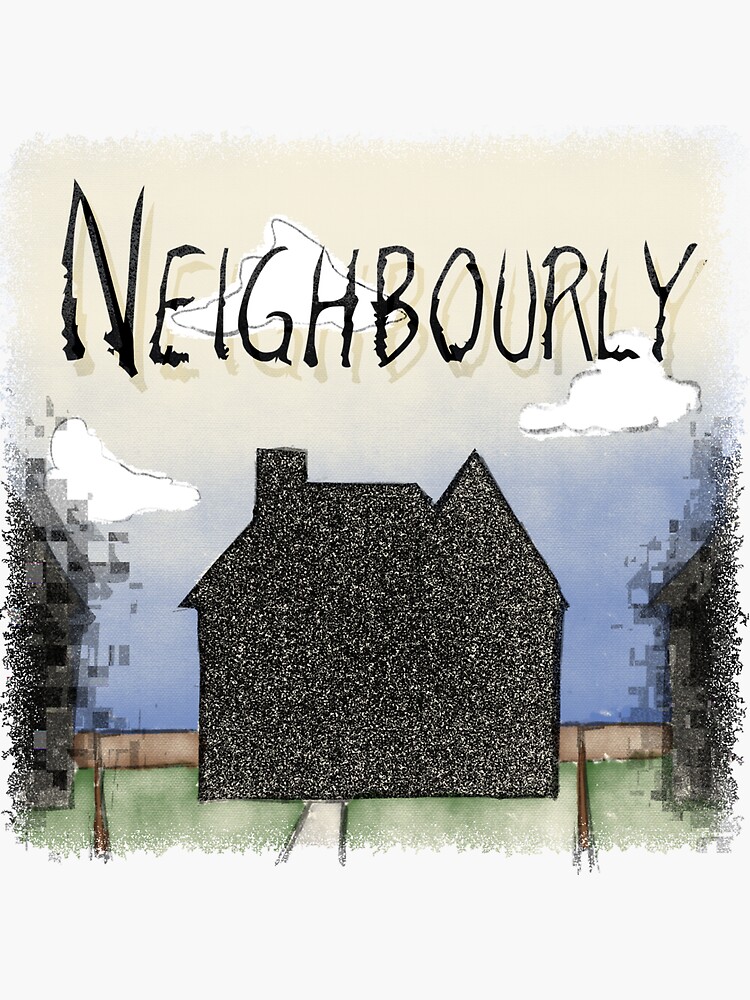 "Neighbourly House Logo" Sticker by NeighbourlyPod | Redbubble