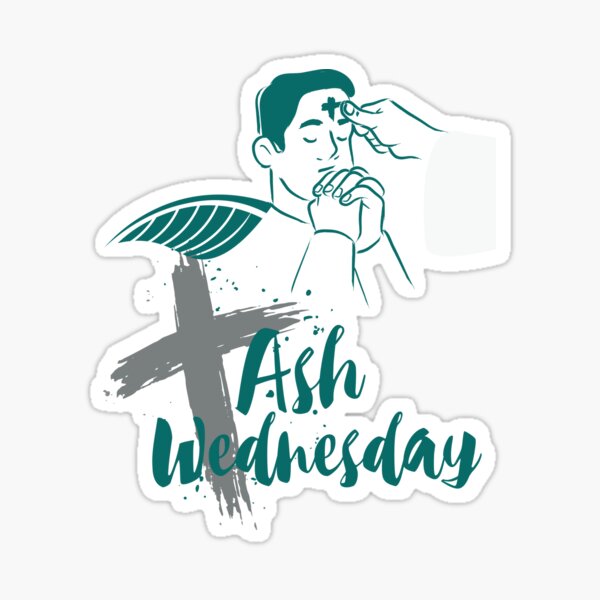 "Ash wednesday" Sticker by purpelheart | Redbubble