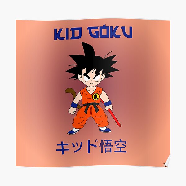 "Kid Goku" Poster for Sale by comicbookzach | Redbubble