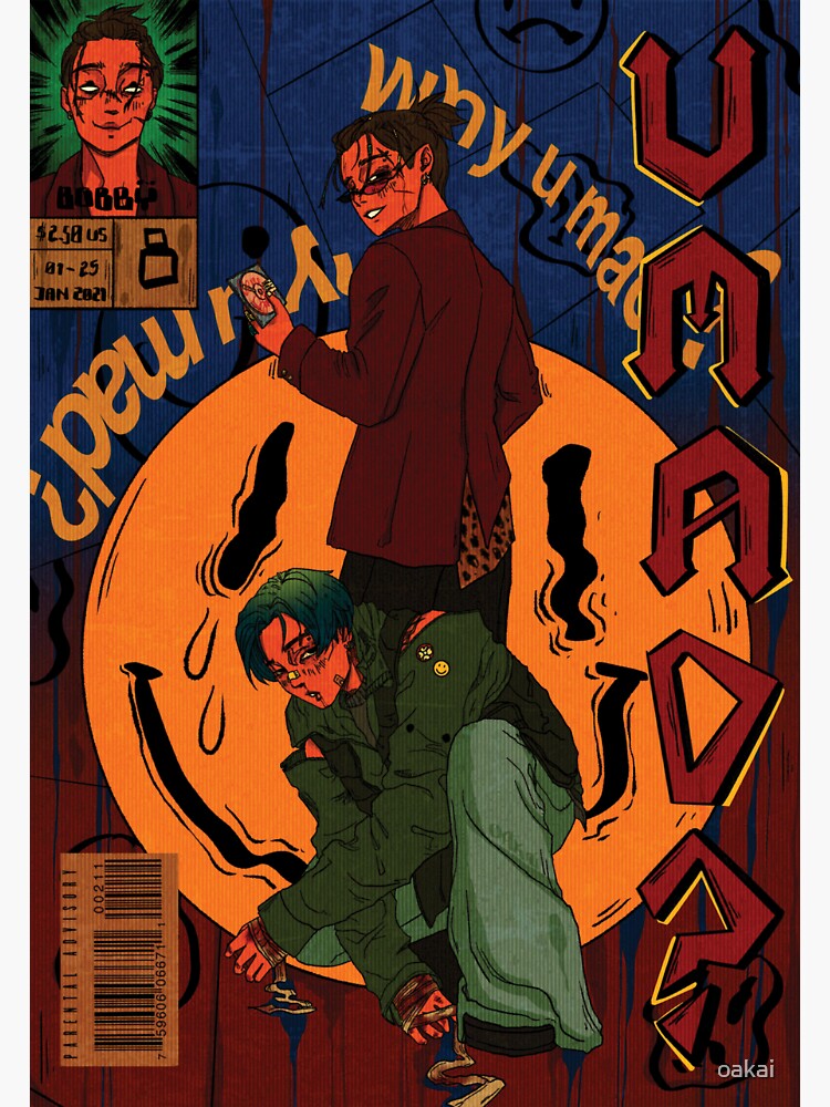 "WHY U MAD? - iKON Bobby" Sticker by oakai | Redbubble