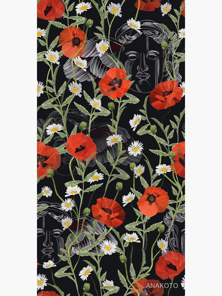 "OPIUM PATTERN" Sticker for Sale by ANAKOTO | Redbubble