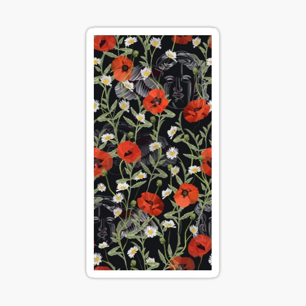 "OPIUM PATTERN" Sticker for Sale by ANAKOTO | Redbubble