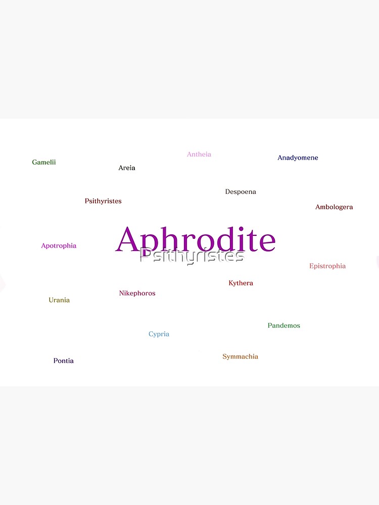 "Aphrodite's Epithets" Poster for Sale by Psithyristes | Redbubble