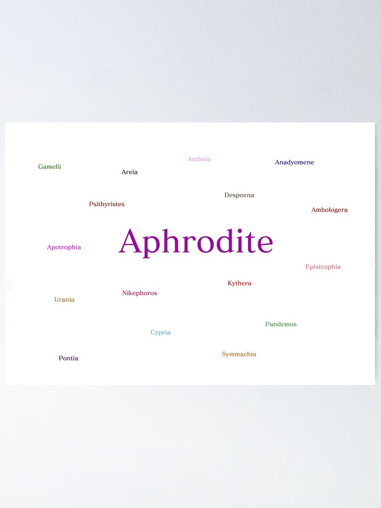 "Aphrodite's Epithets" Poster for Sale by Psithyristes | Redbubble
