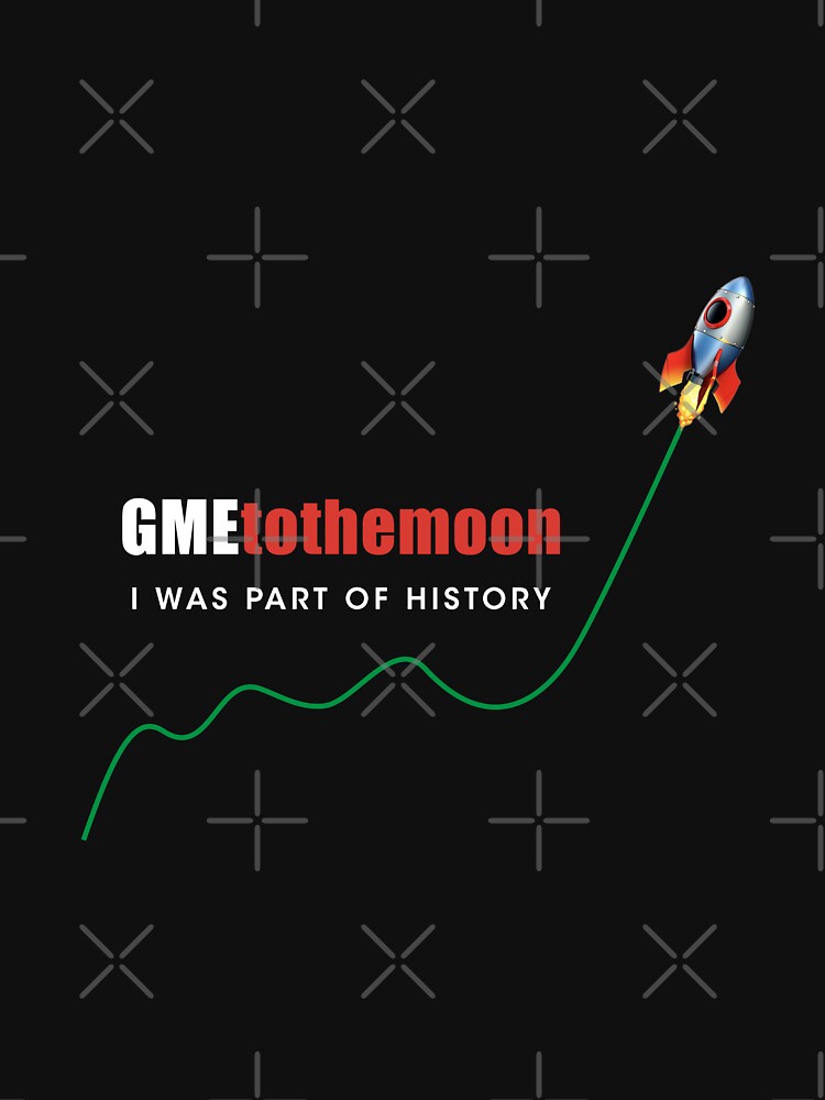 "GME to the moon | Gamestop white" T-shirt for Sale by designdot ...