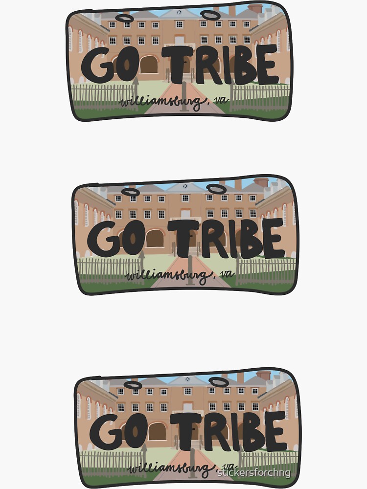"go tribe license plate" Sticker for Sale by stickersforchng | Redbubble