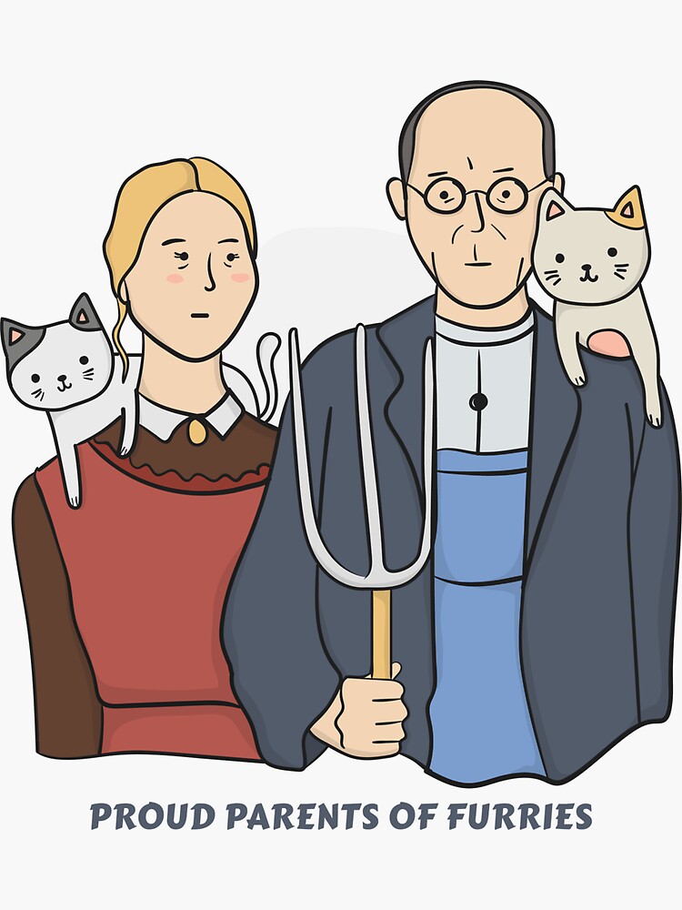 "PARENTS OF FURRIES" Sticker for Sale by blackmuffin | Redbubble