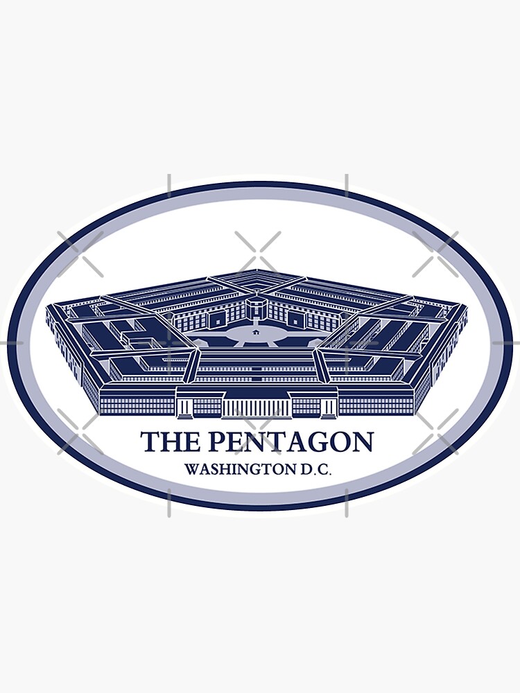 "THE PENTAGON WASHINGTON DC STICKER " Sticker by DemocratShop | Redbubble