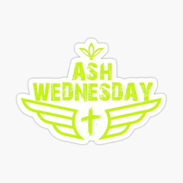 "Ash wednesday " Sticker by purpelheart | Redbubble