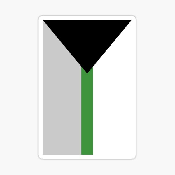 "Demiromantic Pride Flag (Vertical)" Sticker for Sale by asexualowls ...