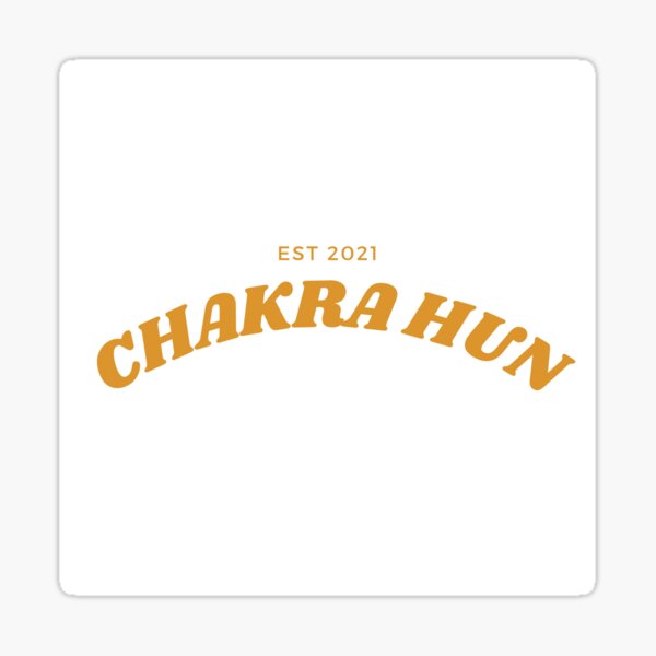 "Chakra Hun - Gold Curved" Sticker for Sale by KeleCo | Redbubble
