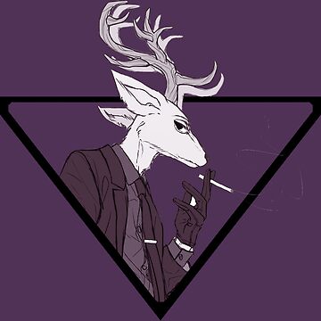"Louis the Deer from Beastars" Sticker for Sale by TimmerTammer | Redbubble