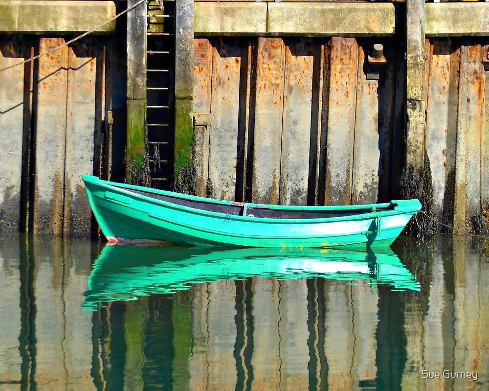 "Little Green Boat" by Sue Gurney | Redbubble