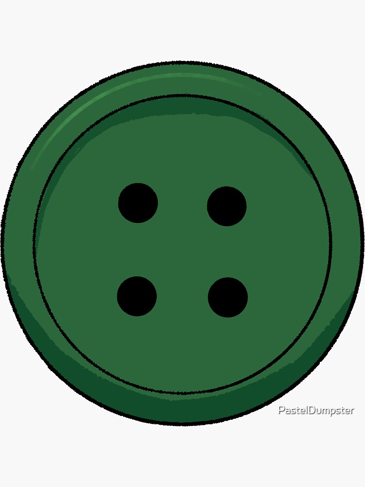"Button" Sticker for Sale by PastelDumpster | Redbubble