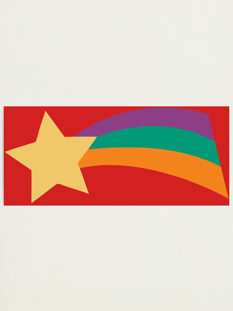 "Gravity Falls Rainbow Star Mabel Pines" Photographic Print for Sale by ...