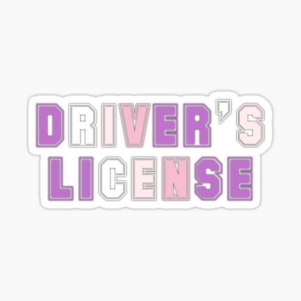 "drivers license" Sticker for Sale by Guardko | Redbubble
