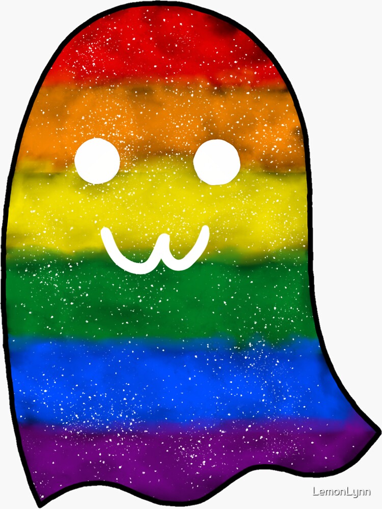 "Rainbow Ghost" Sticker by LemonLynn | Redbubble
