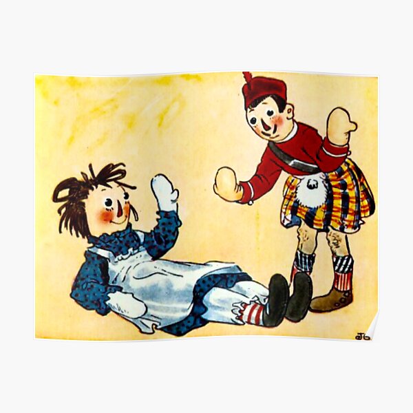 Uncle Clem Welcomes Raggedy Ann” by Johnny Gruelle 1922" Poster by ...