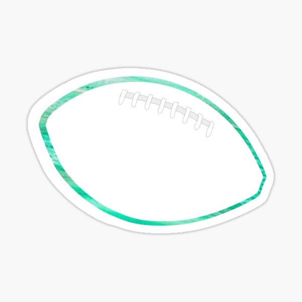 "Football outline American football rugby" Sticker for Sale by ...