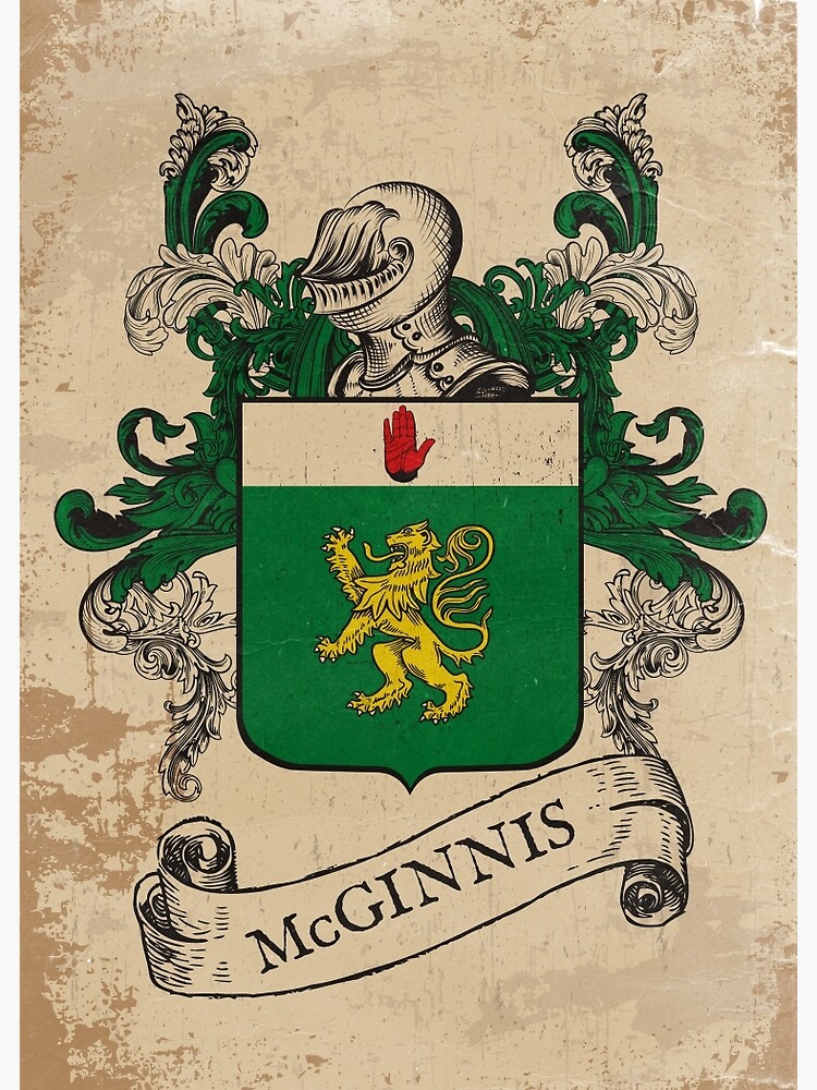"McGinnis Coat of Arms (Ireland)" Poster for Sale by DNCArt | Redbubble