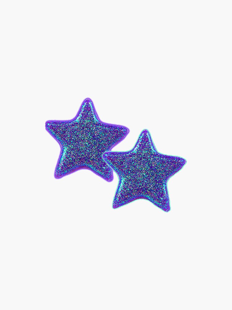 "Kidcore Blue Stars" Sticker for Sale by sickmaid | Redbubble