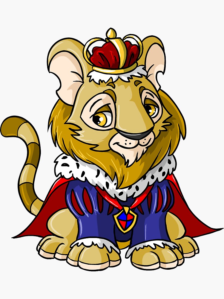 "Royal Boy Kougra - Neopets" Sticker for Sale by neostickers | Redbubble