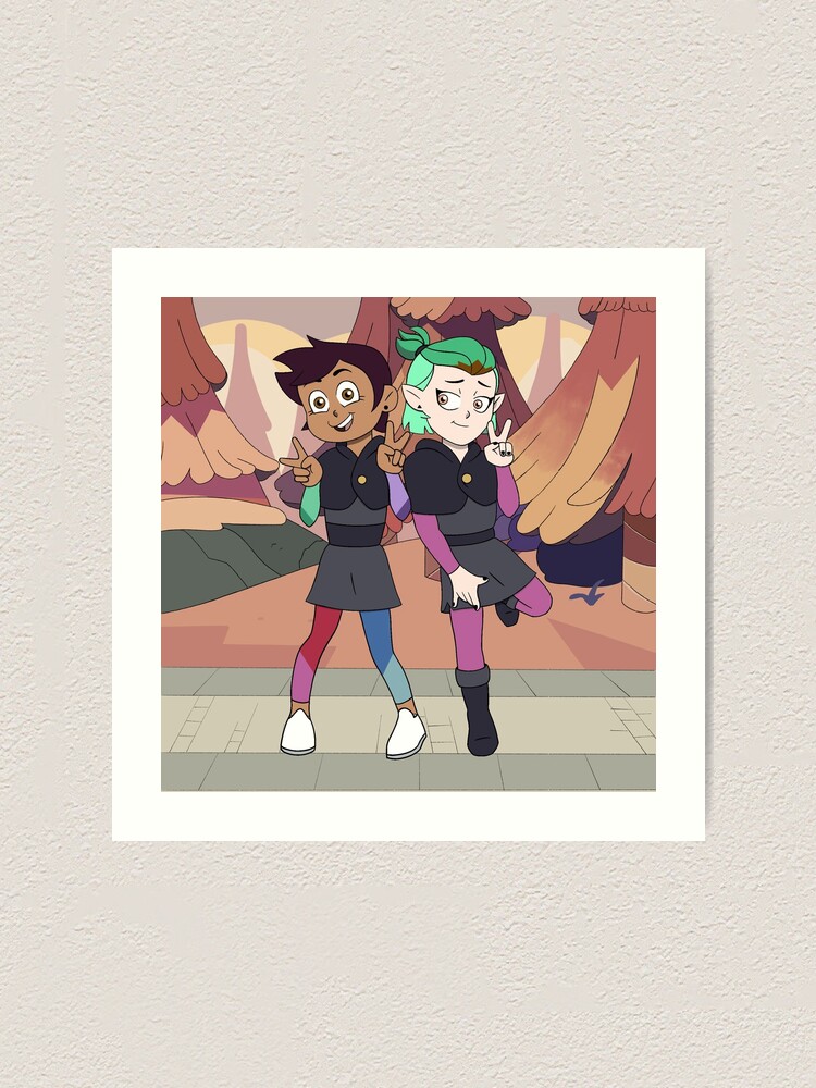 "Amity and Luz Hexside The Owl House" Art Print by Evepressionism ...