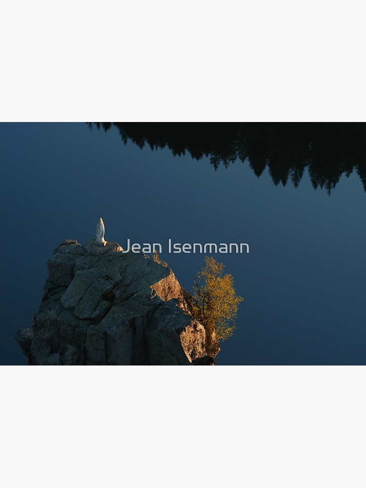 Impression encadrée « Le rocher Hans et le lac blanc », par Isenmann ...