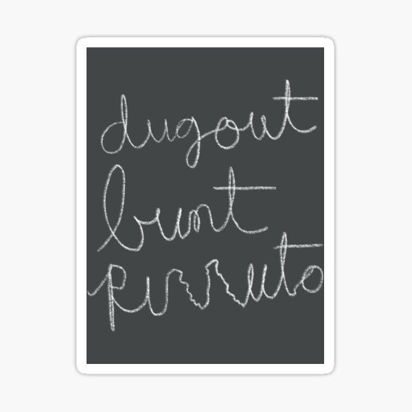 "Billy Madison cursive Rizzuto" Sticker for Sale by batlynn | Redbubble