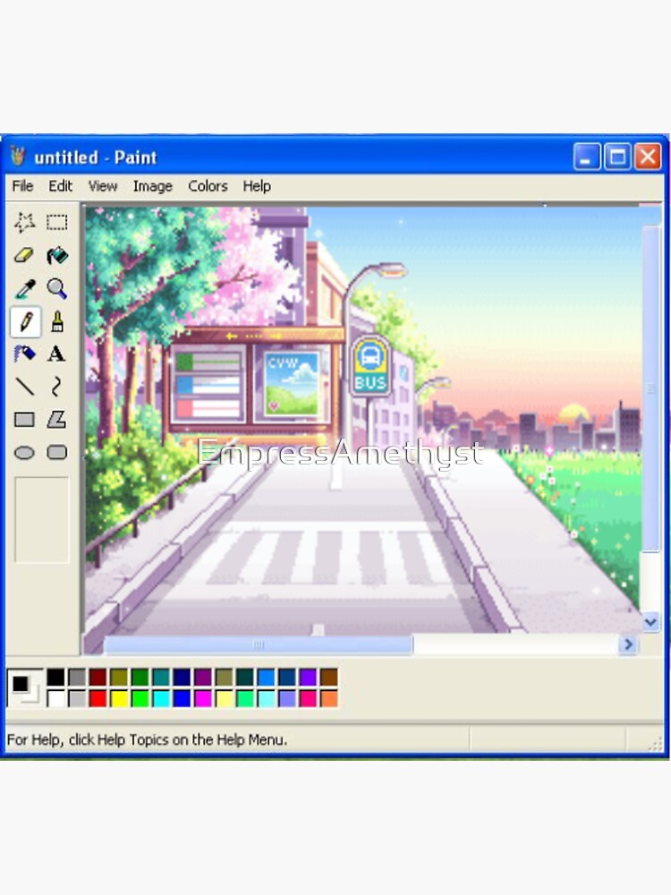 "Untitled - Paint" Sticker for Sale by EmpressAmethyst | Redbubble