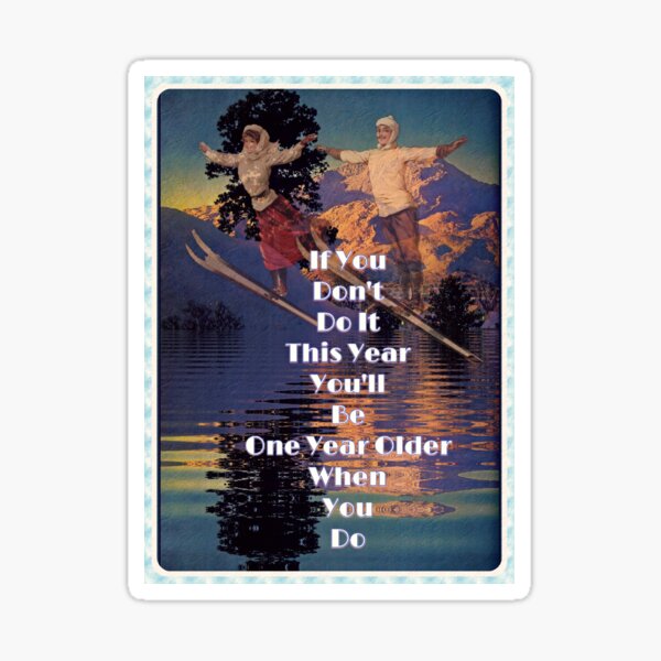"If You Don't Do It This Year" Sticker for Sale by Lisa Marie Mercer ...