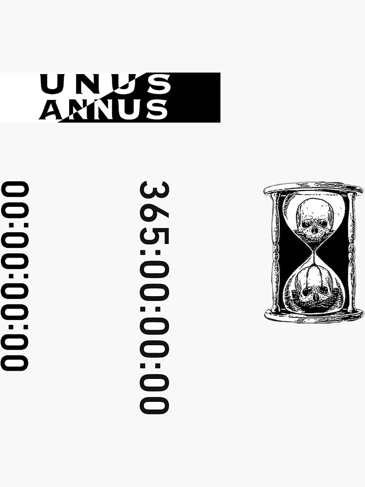 "unus annus sticker pack" Sticker for Sale by disclaimersong | Redbubble
