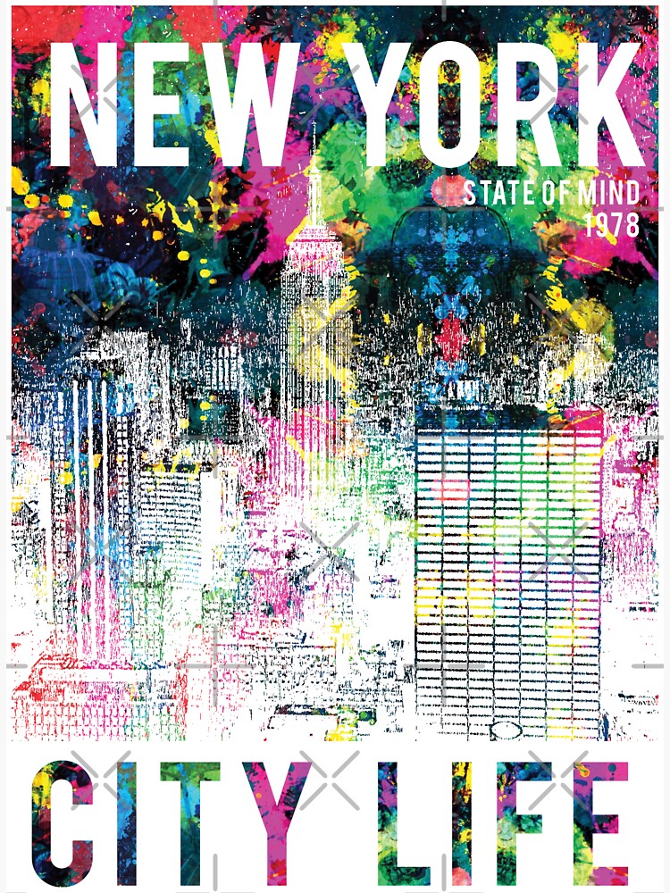 "new york city life" Sticker for Sale by ibobati | Redbubble