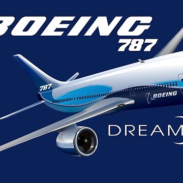 "Boeing 787 Dreamliner" Sticker for Sale by bjcoving | Redbubble