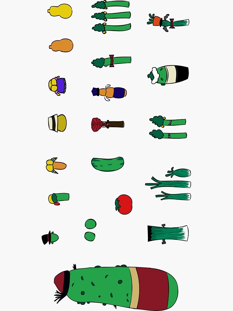 "Veggietales " Sticker for Sale by nsensenig | Redbubble