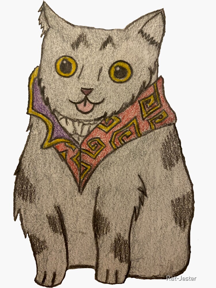 "Blep Skooma Cat" Sticker by Rat-Jester | Redbubble