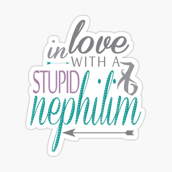 "Stupid nephilim | Malec" Sticker for Sale by forgottenLexi | Redbubble