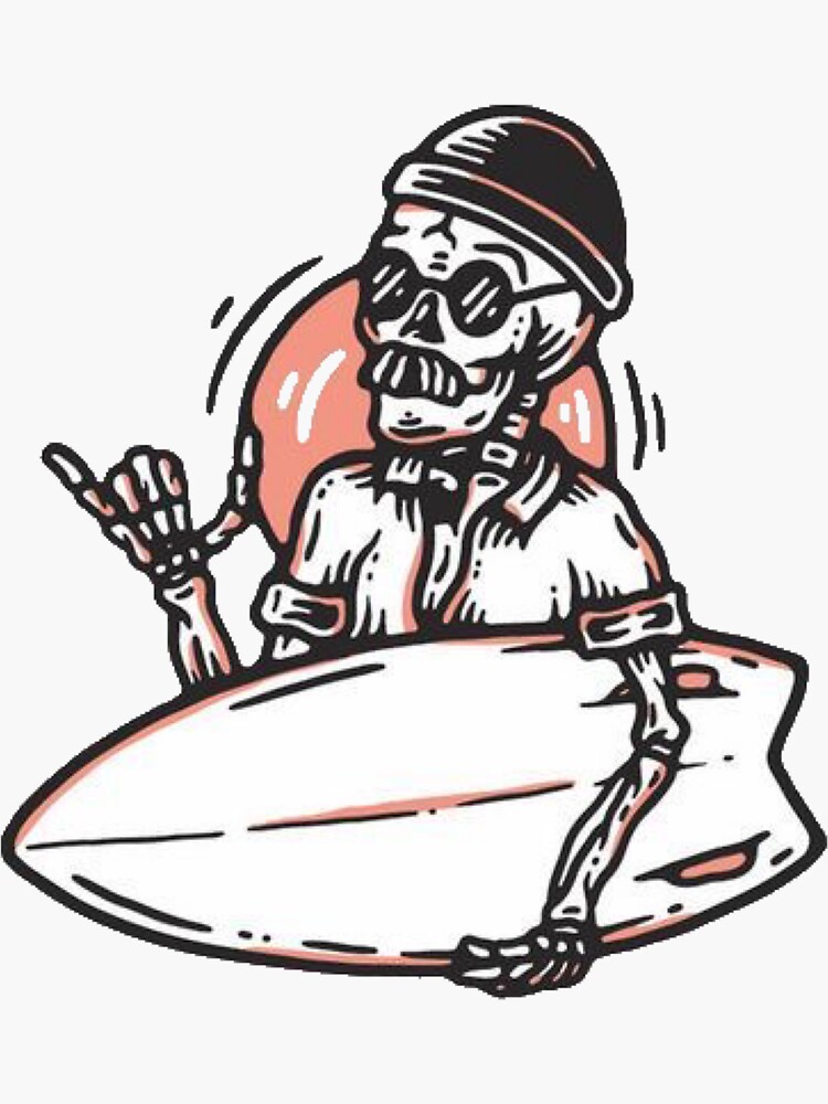 "Shaded skeleton " Sticker for Sale by OldSchoolRetro | Redbubble