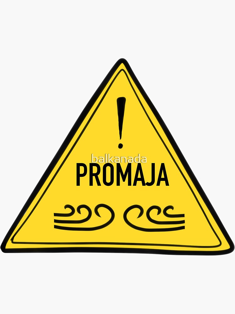 "Promaja! (Draft)" Sticker for Sale by balkanada | Redbubble